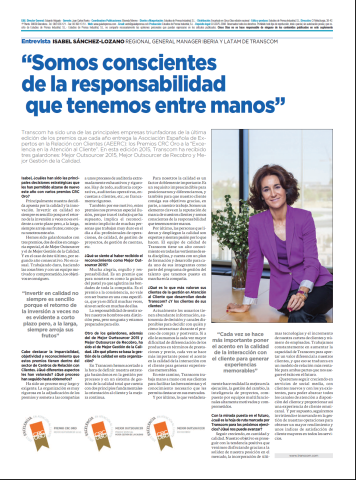 Especial Premios CRC en Cinco Días - Entrevista a Isabel Sánchez-Lozano ...